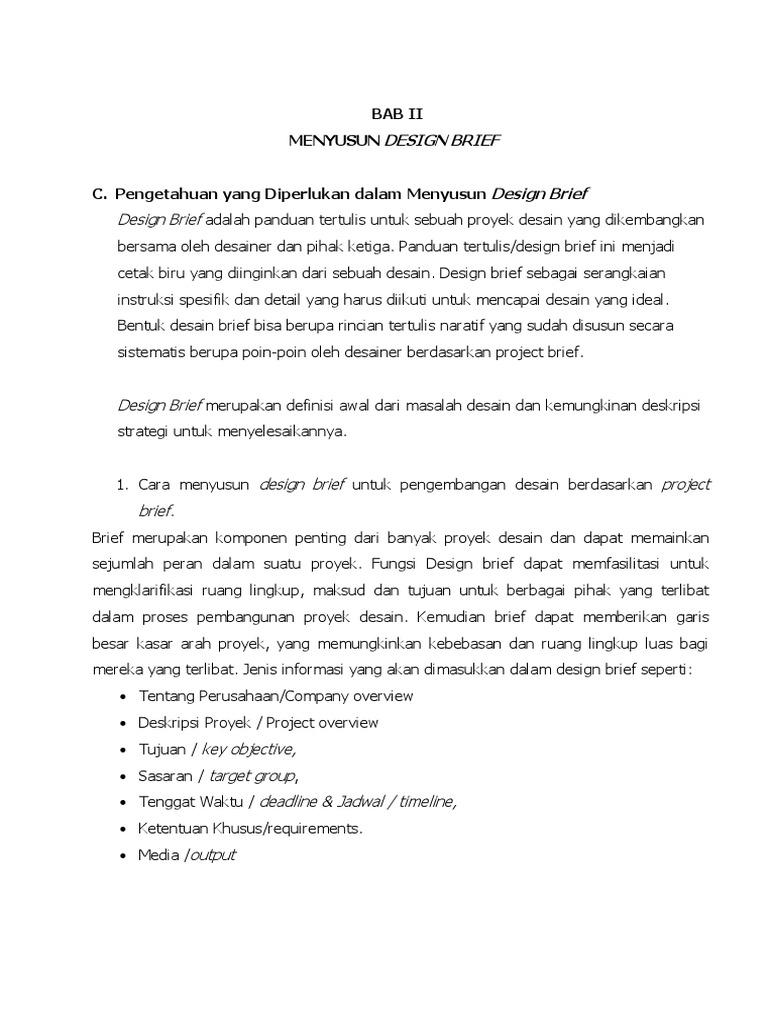 Menyusun Desain Brief yang Efektif | PDF