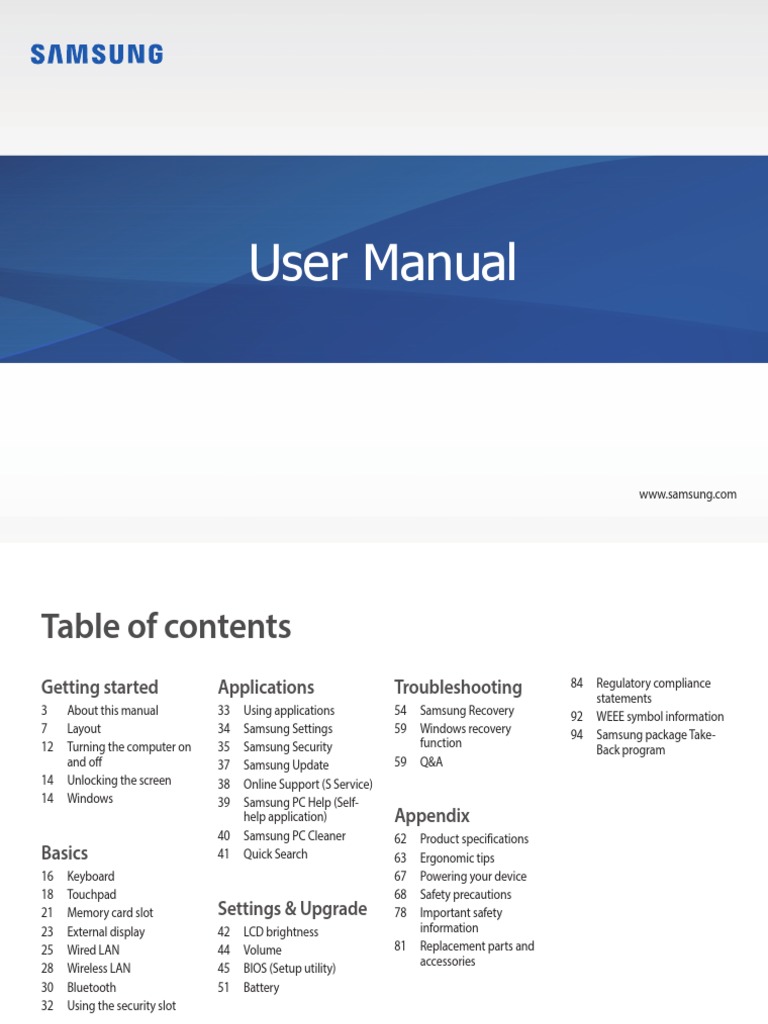 Samsung Book x40 User - Manual - English | PDF | Ip Address | Computer ...