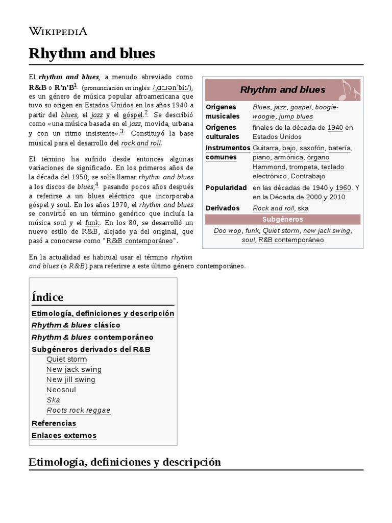 Rhythm and Blues | PDF | Ritmo y blues | Reggae