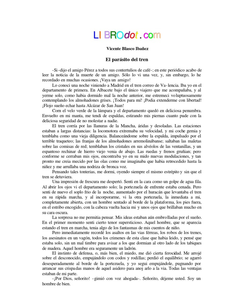 El parásito del tren: un relato de vida | PDF | Tren | Material rodante