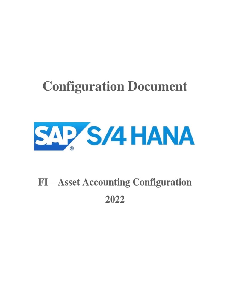 SAP S/4HANA Asset Accounting Setup Guide | PDF