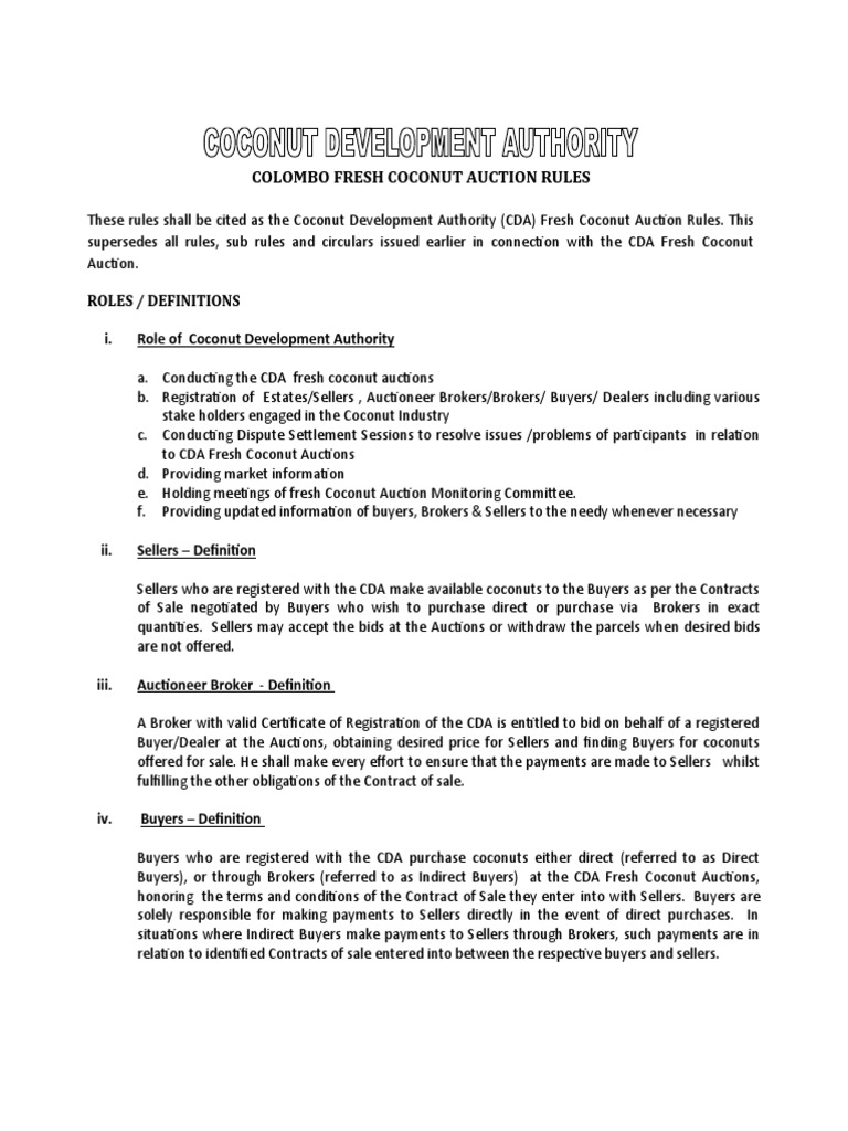 New Auction Rules | PDF | Auction | Sales