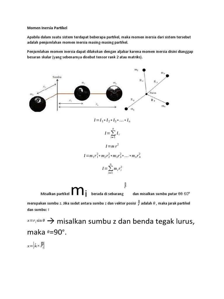 Momen Inersia Partikel | PDF