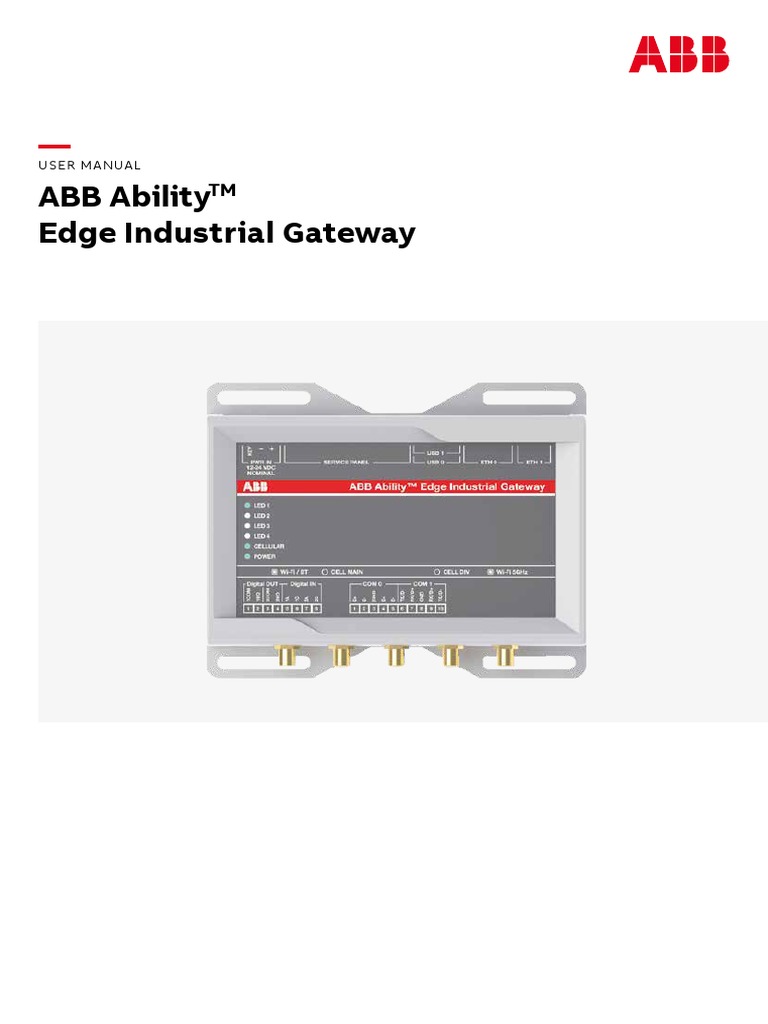 ABB Ability Industrial Edge Gateway - User Manual - 05-2021 | PDF | Wi ...