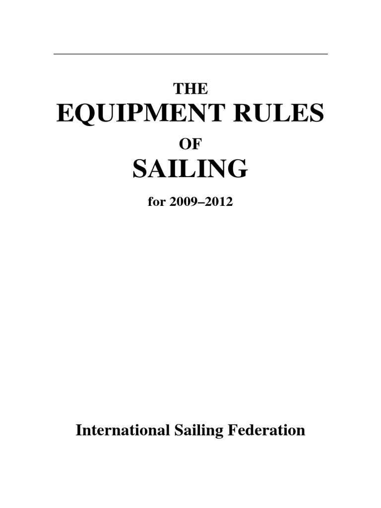ERS 2009-2012 Complete | PDF | Mast (Sailing) | Rigging