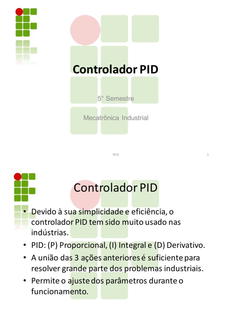 Controlador PID: Princípios e Sintonia | PDF | Engenharia de Sistemas ...