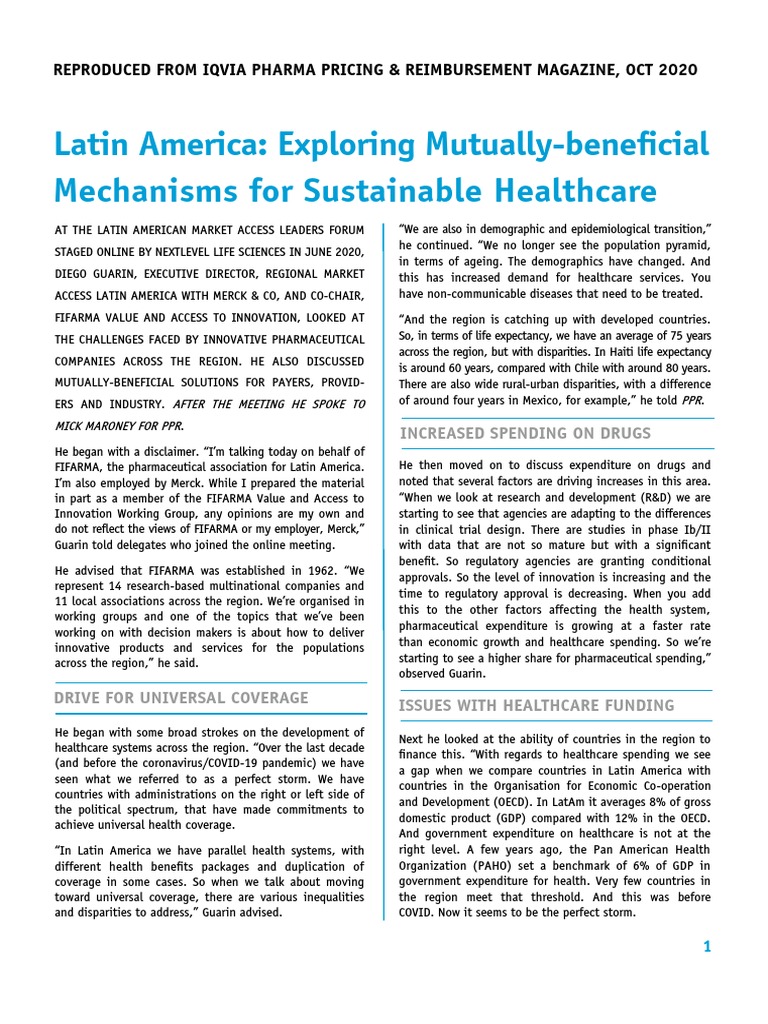 IQVIA PPR OCT 2020 | PDF | Health Care | Health System