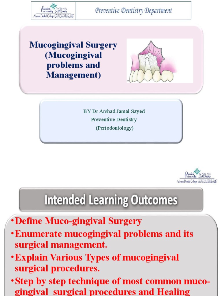 Mucogingival Surgery (Mucogingival Problems and Management) | PDF ...