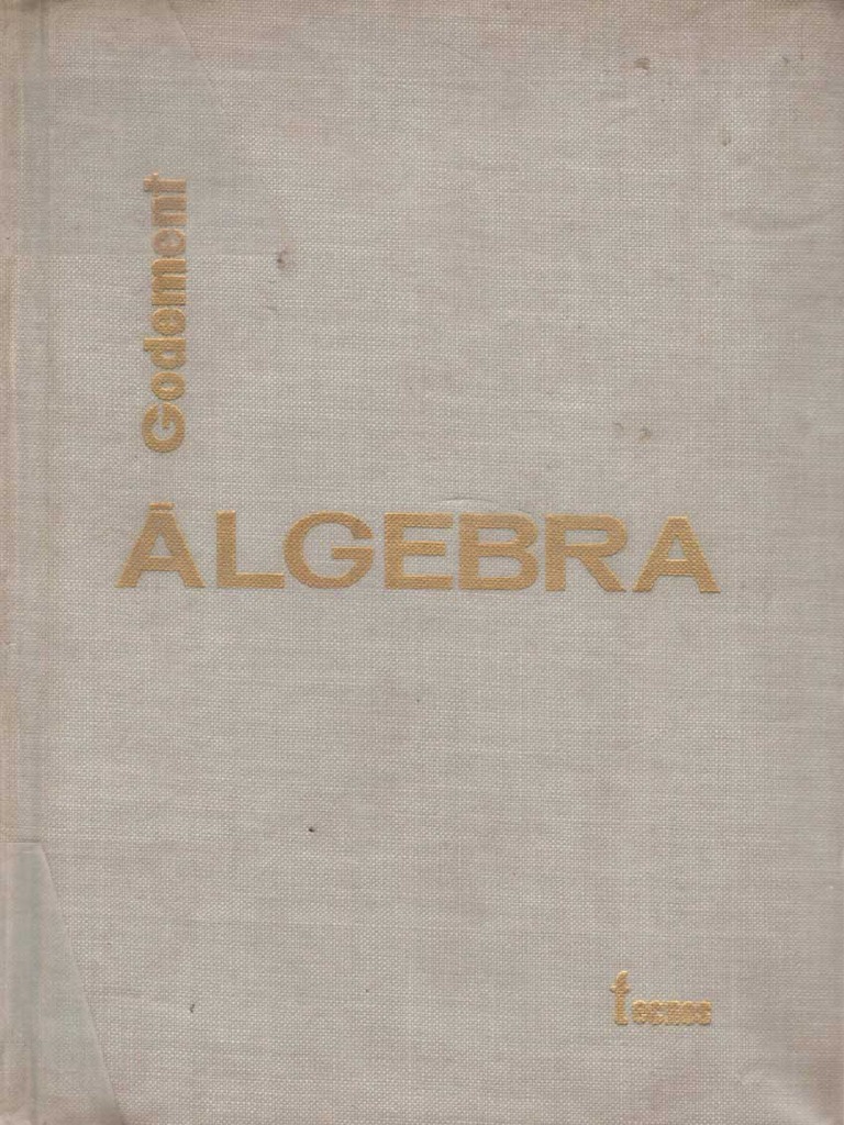 Roger Godement Álgebra | PDF