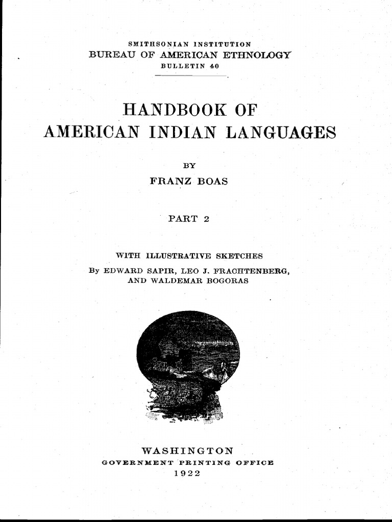 Boas Franz., Handbook of American Indian Languages. Volume 2 | PDF ...