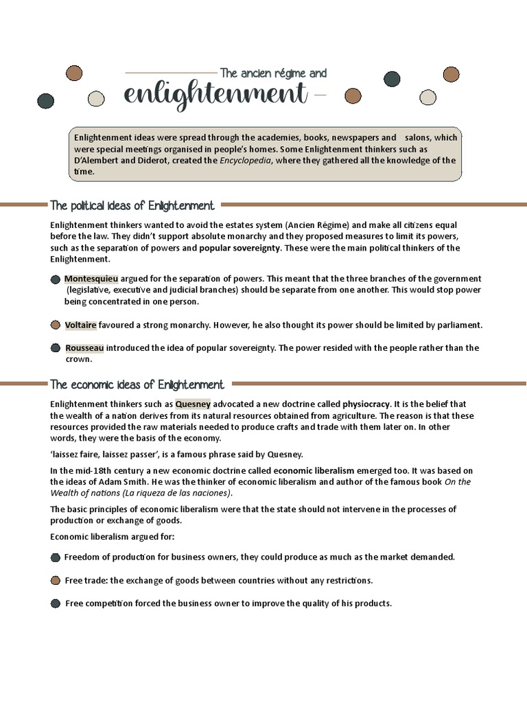 Unit 1. The Ancien Régime and Enlightenment | Download Free PDF | Age ...