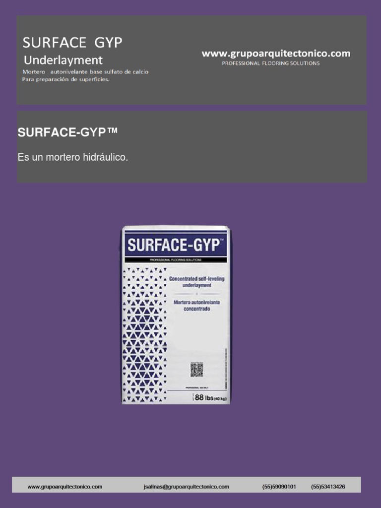 SURFACE-GYP Ficha Técnica | PDF