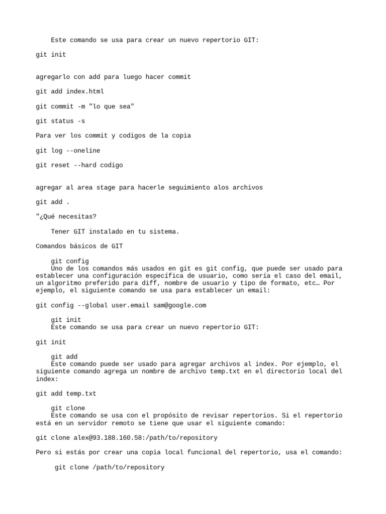 Code Git Pdf Ingeniería Informática Software Del Sistema