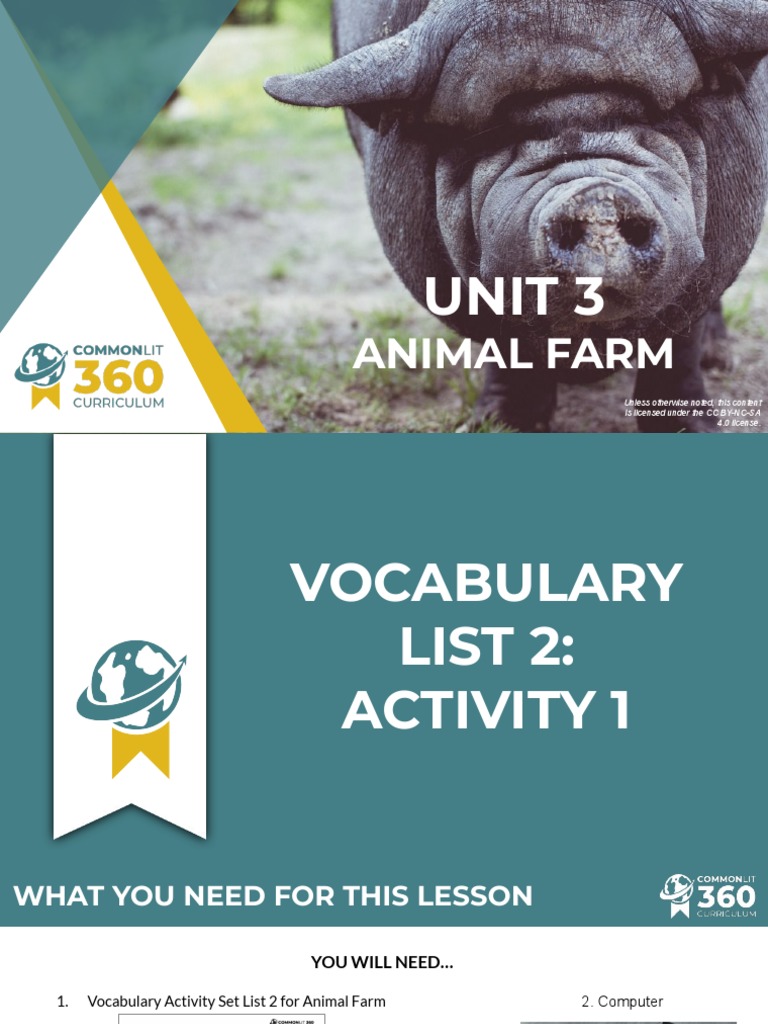 Animal Farm Vocabulary Practice | PDF | Vocabulary | Cognitive Science