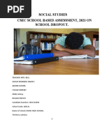 CSEC Social Studies SBA | PDF | Substance Abuse | Questionnaire