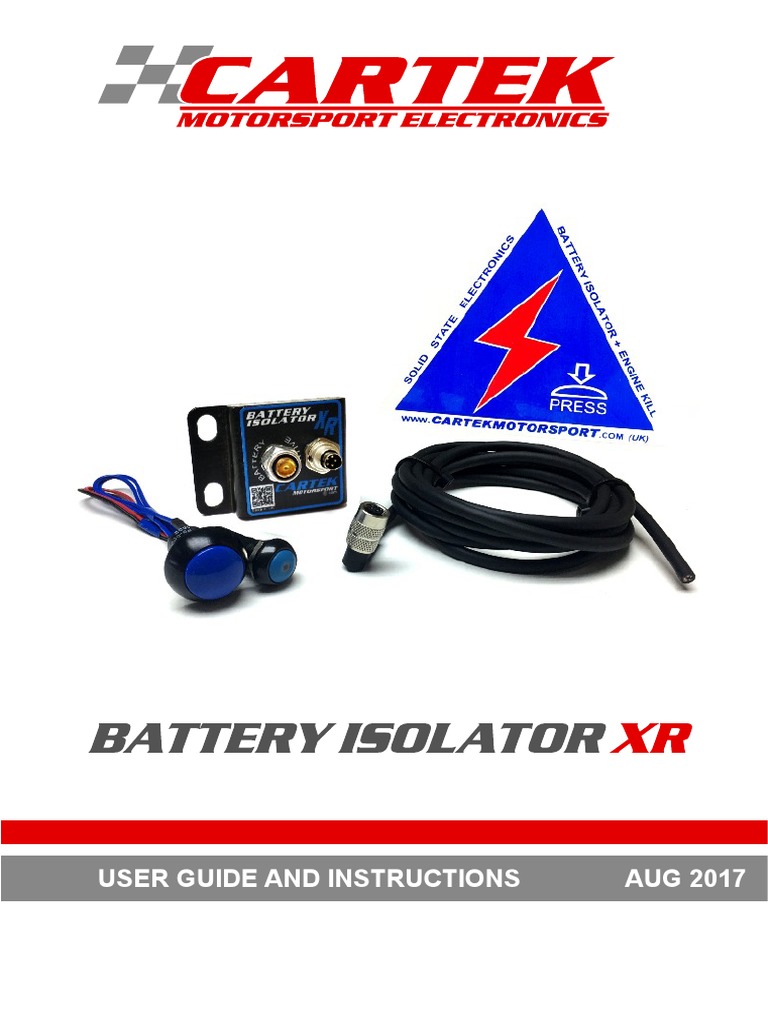 Guide to installing and using a Cartek Battery Isolator | PDF | Switch ...