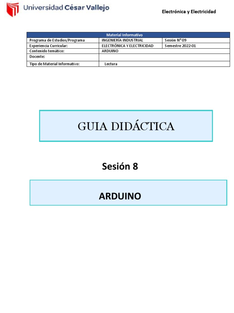 Sesión 09, Micro Controlador ARDUINO | PDF | Arduino | Entorno de ... Sesión 09, Micro Controlador ARDUINO | PDF | Arduino | Entorno de ...