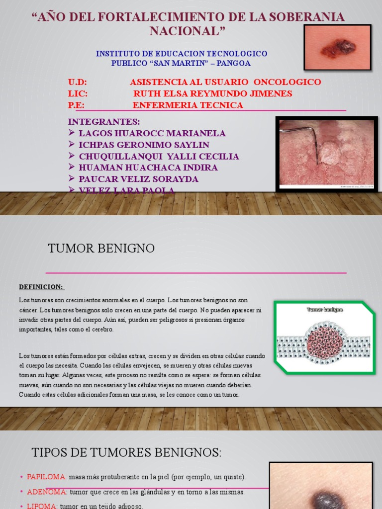 Características de los tumores benignos y la atención de enfermería al paciente oncológico | PDF ...