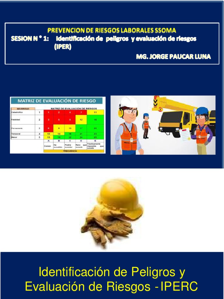 Sesión 1 - IPERC | PDF | Riesgo | Seguridad y salud ocupacional