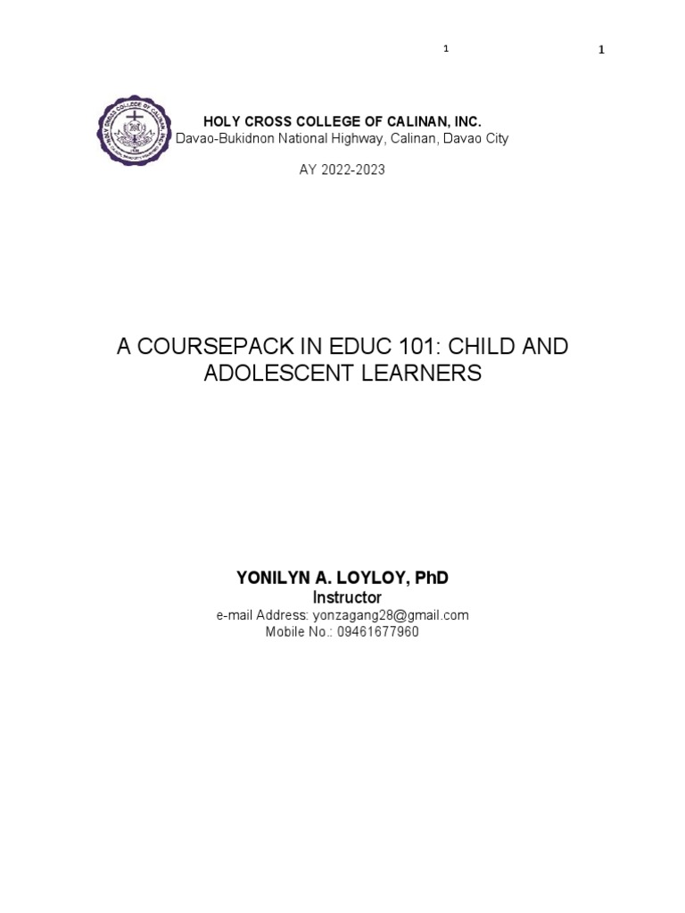 EDUC 101 Unit 1 | PDF | Teaching Method | Learning