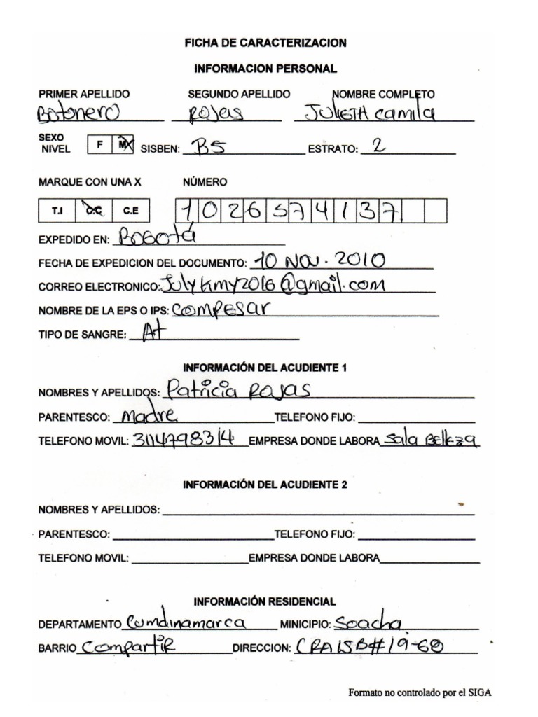 Formulario Firmado | PDF