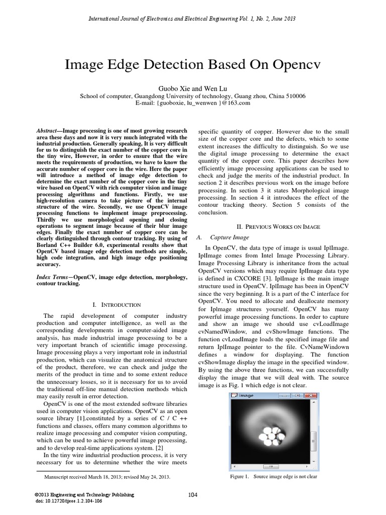 img edge detection | PDF | Computer Science | Imaging