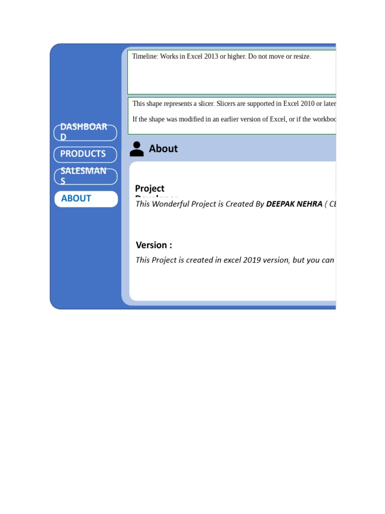 Project of Dashboard Excel | PDF | Computing | Data