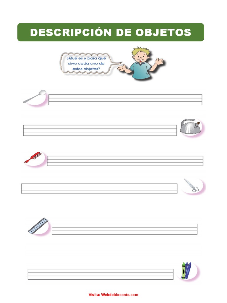 Descripción de Objetos para Segundo Grado de Primaria | PDF