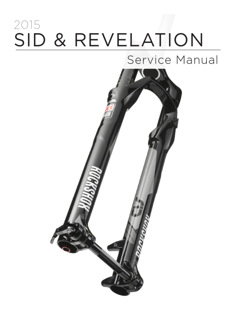 2015 Sid and Revelation Service Manual | PDF | Screw | Piston