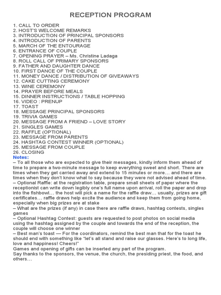 Wedding Script 2 | PDF | Wedding | Bride