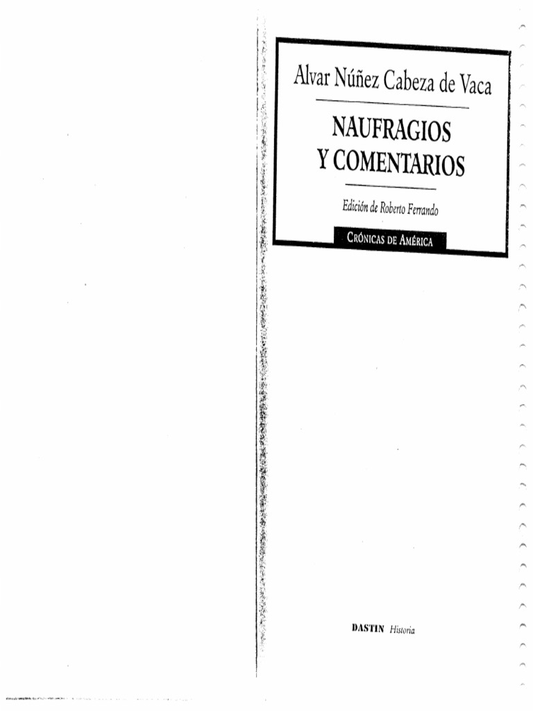 11 - Núñez Cabeza de Vaca, Alvar - Naufragios | PDF