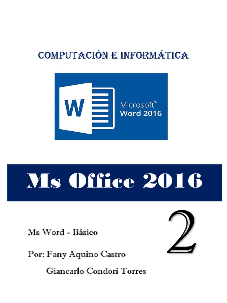 Manual de Ms Word Básico 2016 | Descargar gratis PDF | Archivo de ...