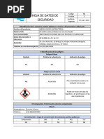 Hoja de Seguridad Pinol 2023 | PDF | Residuos | Toxicidad