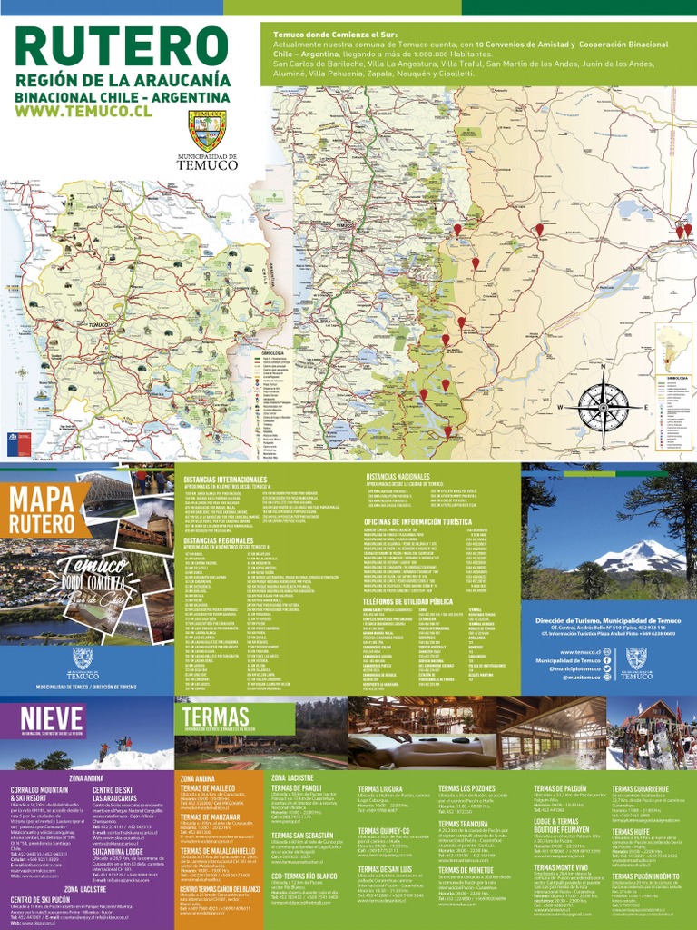 Mapa Rutero de La Araucania | PDF