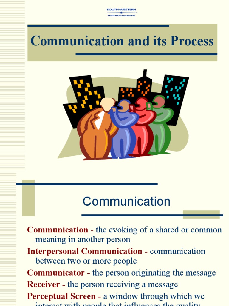 Communication and Its Process | PDF | Communication | Interpersonal ...