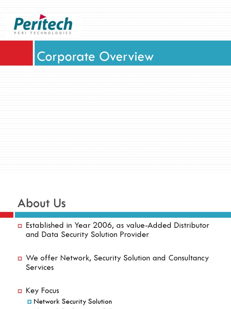 Peri Company Profile NEW | PDF | Computer Network | Security