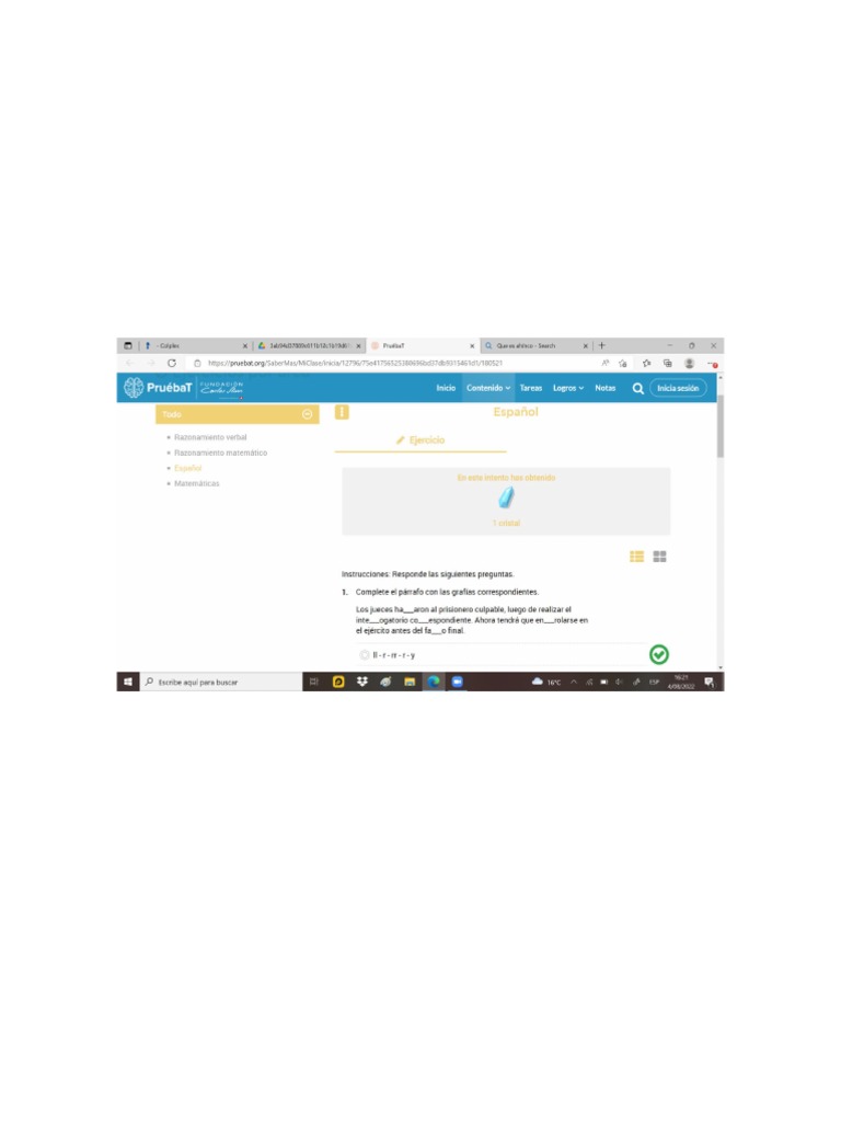 Prueva T de Lenguaje | PDF
