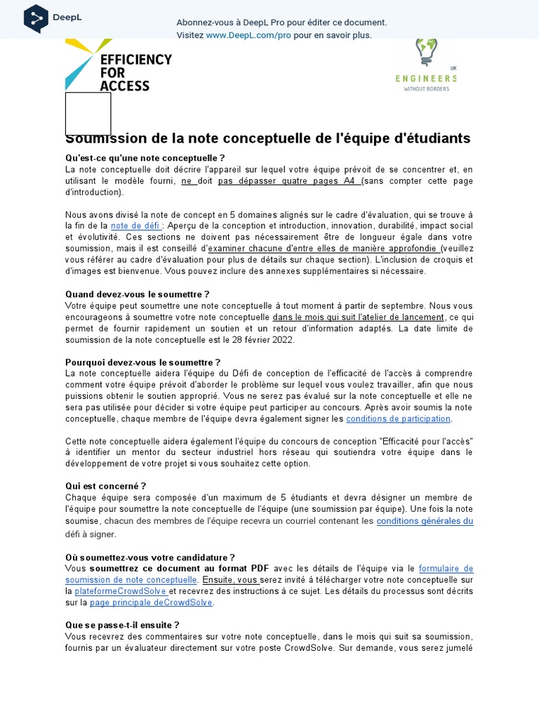 Soumission de la note conceptuelle étudiante | PDF | Économie | La nature