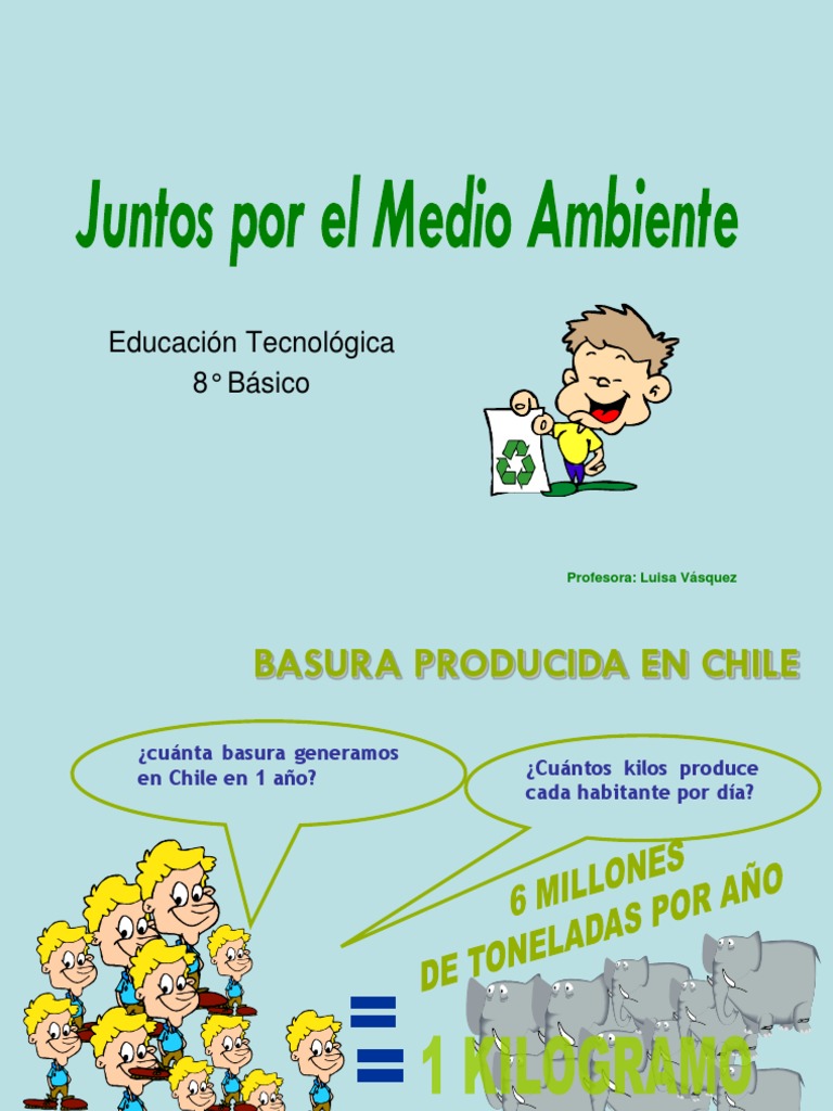 8 Tecnología Cuidado Del Medio Ambiente | PDF | Residuos | Reciclaje