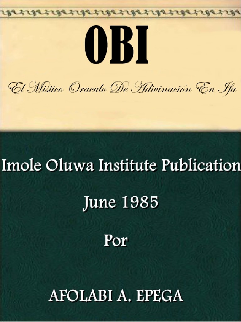 Obi El Mistico Oraculo de Adivinacion Ifa | PDF