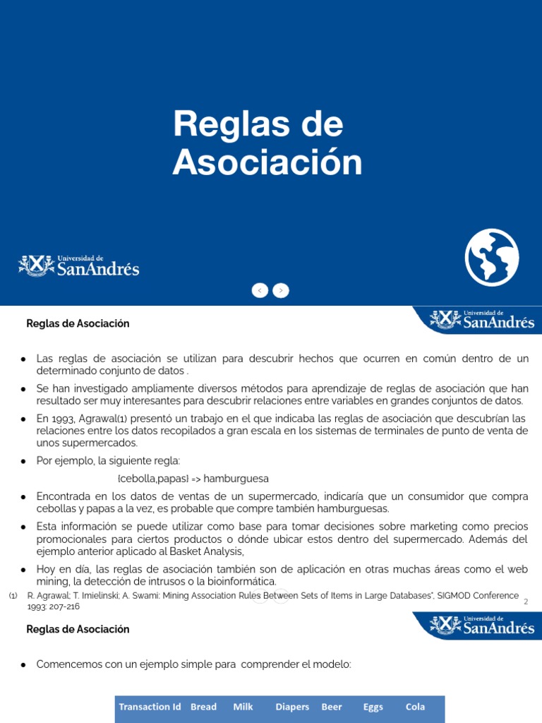 Reglas de Asociacion | PDF | Business | Datos Reglas de Asociacion | PDF | Business | Datos