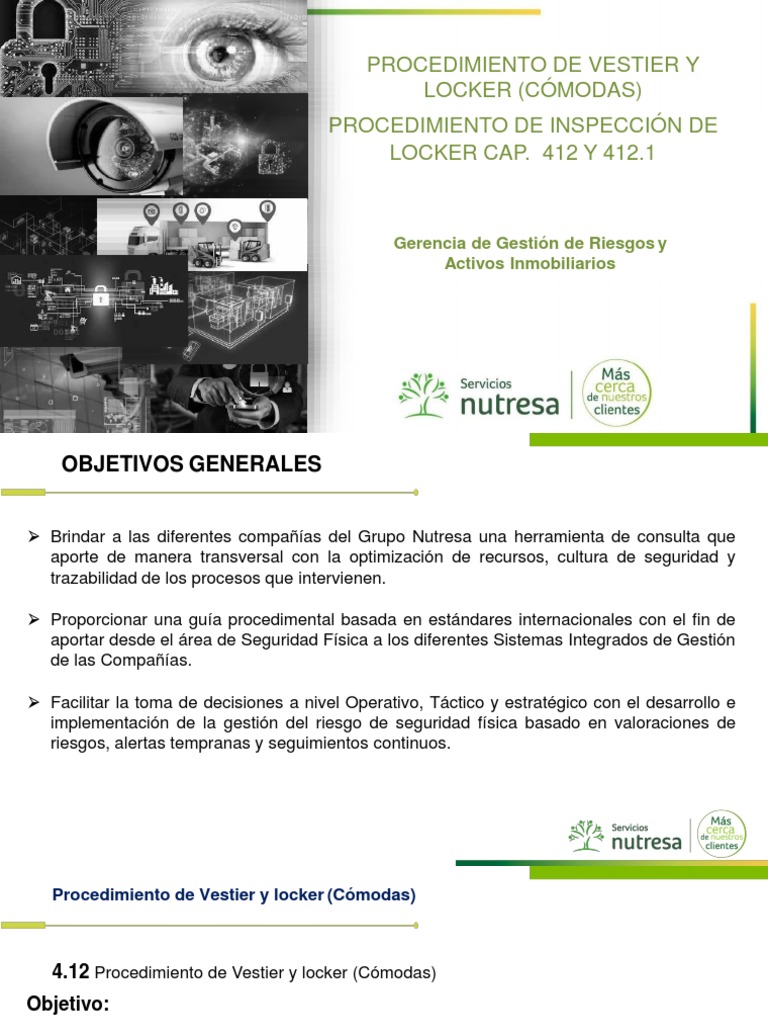 Capacitacion Mayo - 2022 - Procedimiento de Vestie y Locker (Comodas) y ...