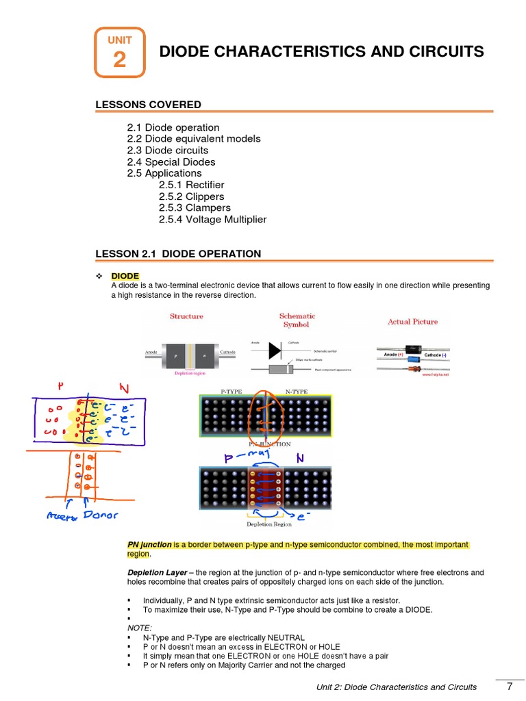 EE 211 CHAPTER 2 Part1 | PDF | P–N Junction | Diode