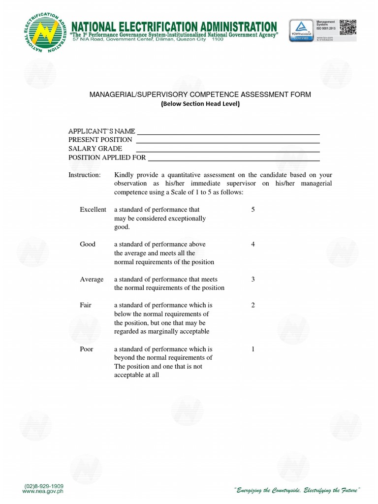 HRMPSB Form No. 2-B (Below Section Head) | PDF | Leadership | Cognitive ...