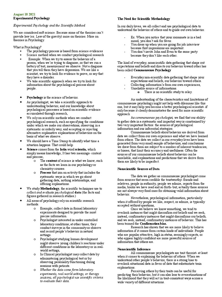Psychology as a Soft Science | PDF | Experiment | Science