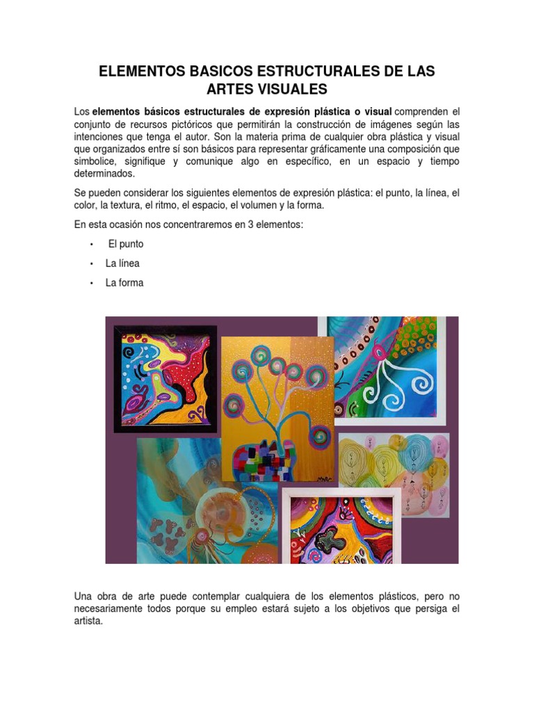 Elementos Basicos de Las Artes Visuales | PDF