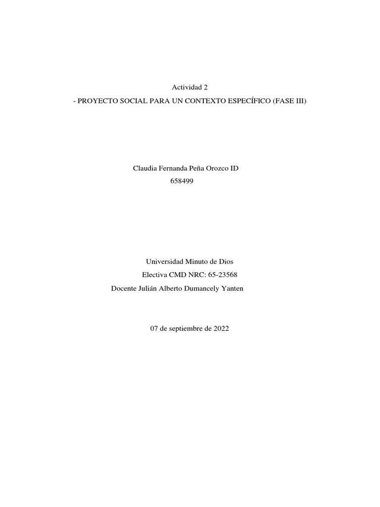 Actividad 2 Electiva CMD | PDF | Educación primaria