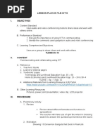 Daily Lesson Plan School: Communicating and Collaborating Using ICT ...