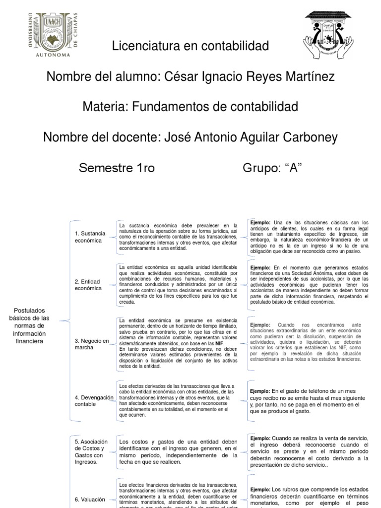 Postulados Basicos de Las NIF | PDF | Contabilidad | Economias