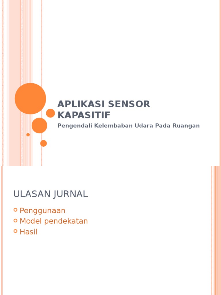 Aplikasi Sensor Kapasitif | PDF